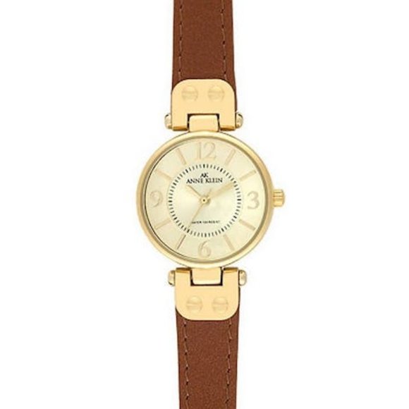 Anne Klein | Accessories | Anne Klein Ladies Yellow Gold Tone Leather ...